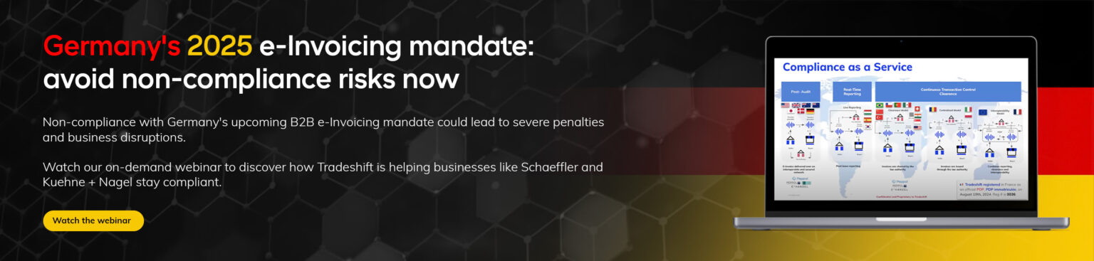 Tradeshift | E-Invoicing software | Global compliance and clearance